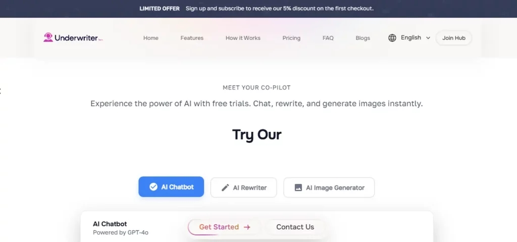 Onderskrywer AI Oorsig, pryse, kenmerke en alternatiewe